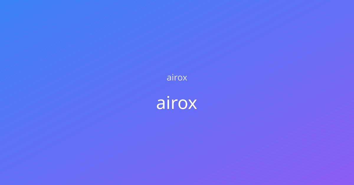 airox - Build & Scale Your SaaS Faster with AI